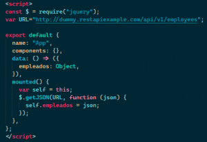 Leer datos de un REST API con VUE | jc-mouse.net